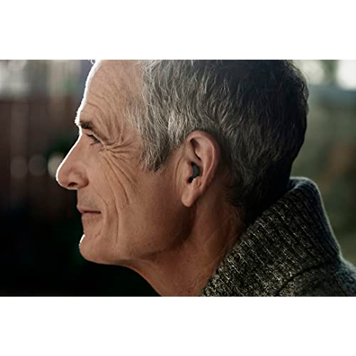 Sony CRE-C10 Self-Fitting OTC Hearing Aid for Mild to Moderate Hearing Loss, Black