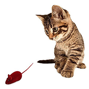 Dog Cat Playing Toy Squeak Noise Toy Lovely Rat Toy Mice False Mouse Bauble 4PCS Multi-colors