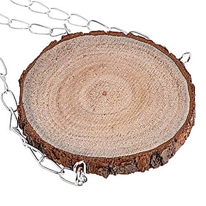 Hamster Wood Hammock Parrot Swing Toys Bird Perch Hamster Squirrel Wood Hanging Cage Chain Decoration