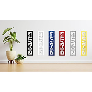 Custom Address Marker, Metal Address Sign, Vertical House Number, Address Number for Mailbox18"-44"