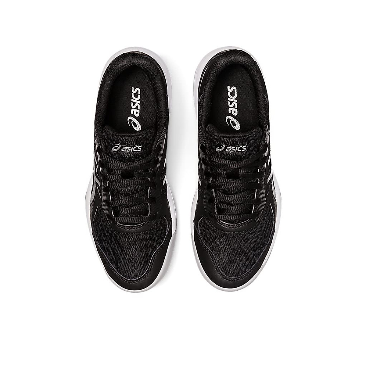 ASICS Women's UPCOURT 5 Volleyball Shoes, 9, BLACK/PURE Silver