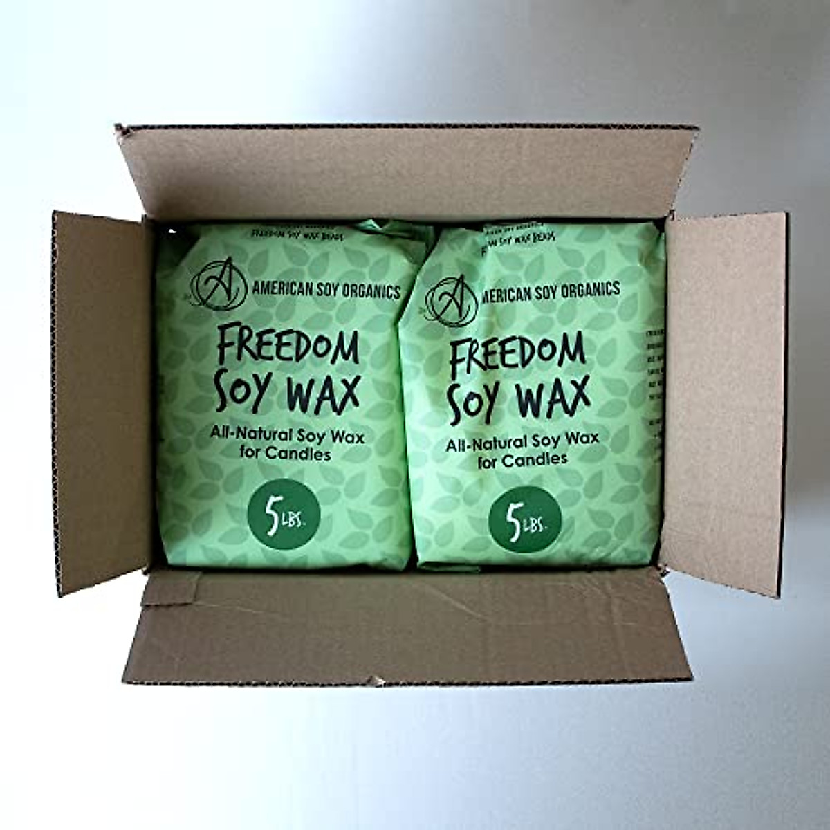 American Soy Organics- 10 lb of Freedom Soy Wax Beads for Candle Making – Microwavable Soy Wax Beads – Premium Soy Candle Making Supplies