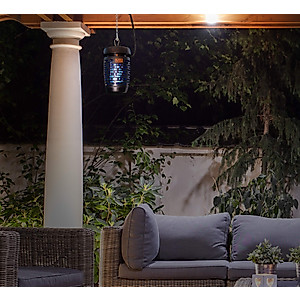 BLACK + DECKER Bug Zapper- Mosquito Repellent and Mosquito Zapper- Fly Traps for Indoors & Outdoors- Gnat & Moth Traps- Bug Catcher & Killer 600 Sqft Coverage Fly Trap for Insects