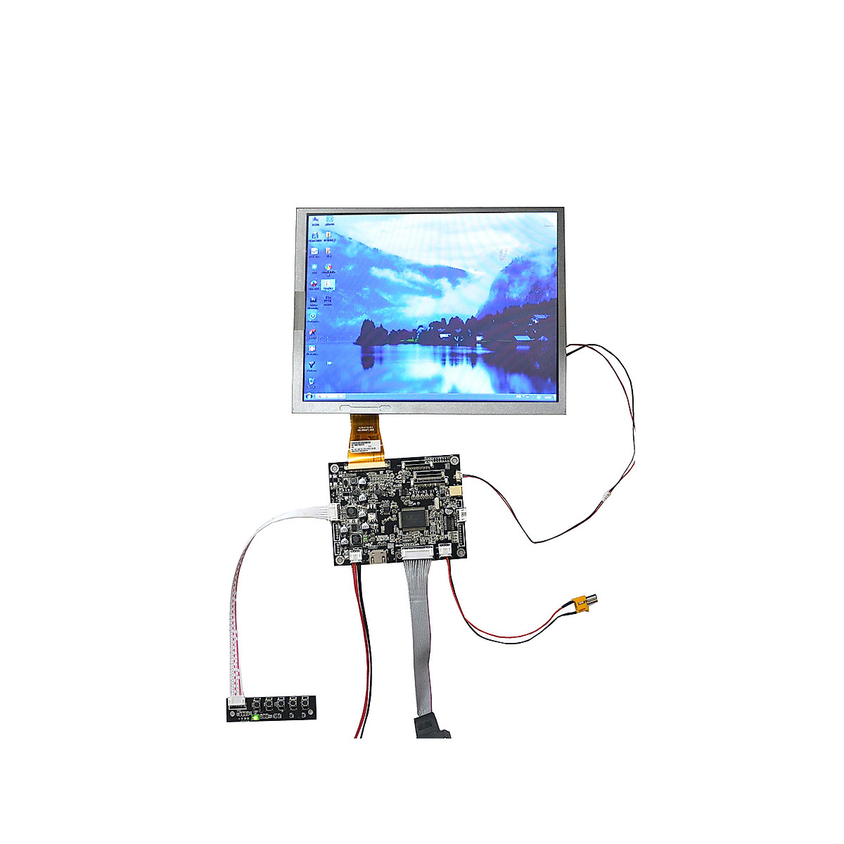 NJYTouch HDMI VGA AV LCD Controller Board with 10.4" A104SN03 V1 800x600 60Pin LCD Screen