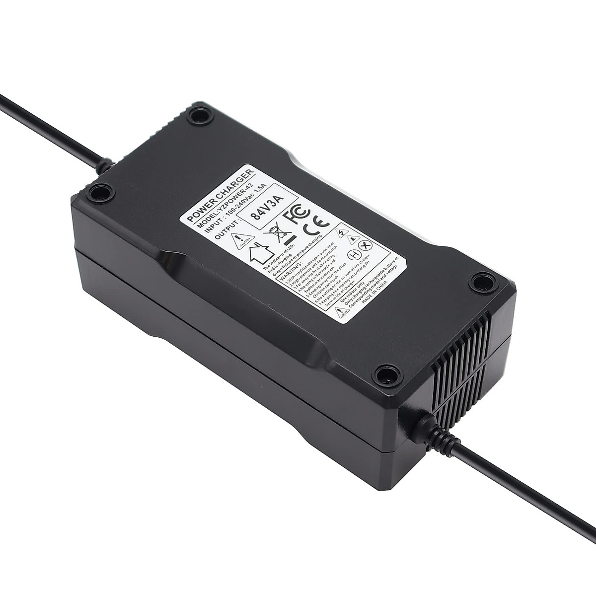 84V 3A Lithium Battery Charger AC Adapter Power Supply for 20S 72V Lithium Li-ion Batteries Pack with 3 Pin XLR Plug