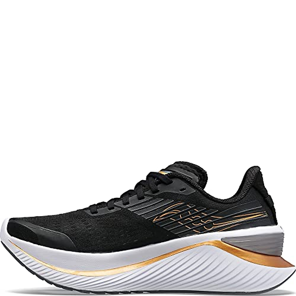 Saucony Men's Endorphin Shift 3 Running Shoe, Black/GOLDSTRUCK, 10