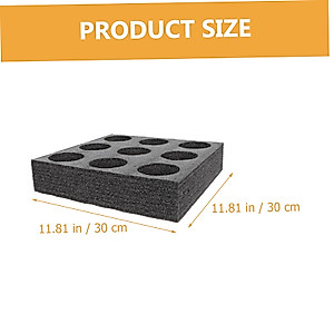 ULTECHNOVO 2pcs Milk Tea Cup Holder Coffee Cup Holder Terrarium Glass Containers Terrariums Glass Drinkware Foam Drink Holder Black Mug Sponge Car Cups and Plates