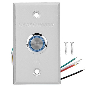 Door Access Control System Stainless Electric Steel Door Exit Button Door Push Release Button Push Button Switch with Indicator Light