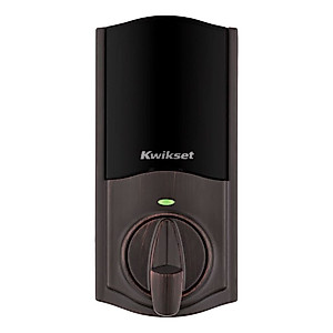 Kwikset Home Connect 620 Smart Lock Deadbolt with Z-Wave Technology, Works with Ring Alarm, Samsung Smartthings and More, Z-Wave Hub Required, Traditional Design in Venetian Bronze