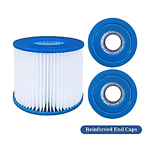 Cryspool VI Spa Filters Replacements for Type VI, Lazy-Z-Spa, 90352E Coleman SaluSpa hot tub Filter, 4 Pack