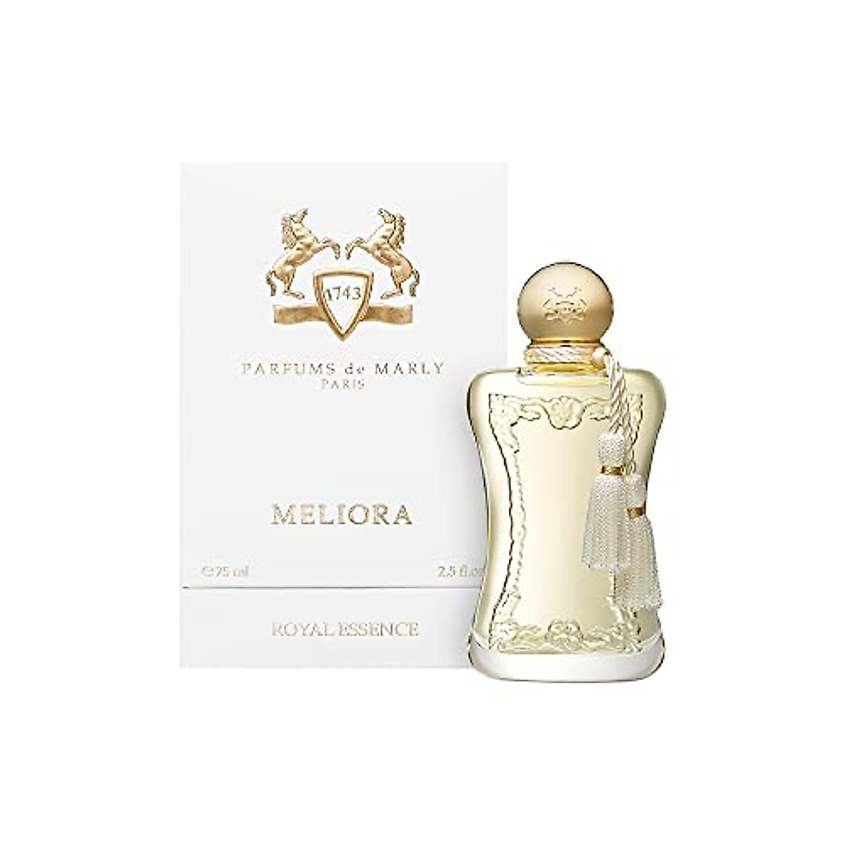 PARFUMS DE MARLY - Meliora - 2.5 Fl Oz - Eau De Parfum For Women - Top notes Red Berries, Raspberry, Lemon essence - Heart notes Rose, Ylang-Ylang, Jasmine Tea - Base notes Vanilla, Musk - 75ml