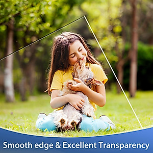 5 Pack 12”x16” x0.04” Clear PET/Plexiglass Sheet, INDSTONE Transparent Flexible Plastic Sheet 12x16, Clear Plastic Sheet for Crafts, Picture Frames, Painting, Sign Blank