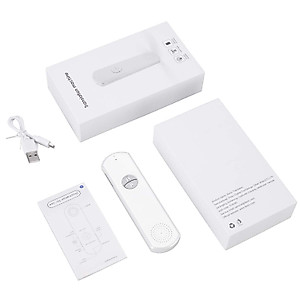 Alopoon Instant Translator,English Spanish Translator,Two Way Smart Language Translator Device,Electronic Voice Pocket Translator Supports 52 Languages for Meeting Learning Travel Business(White)