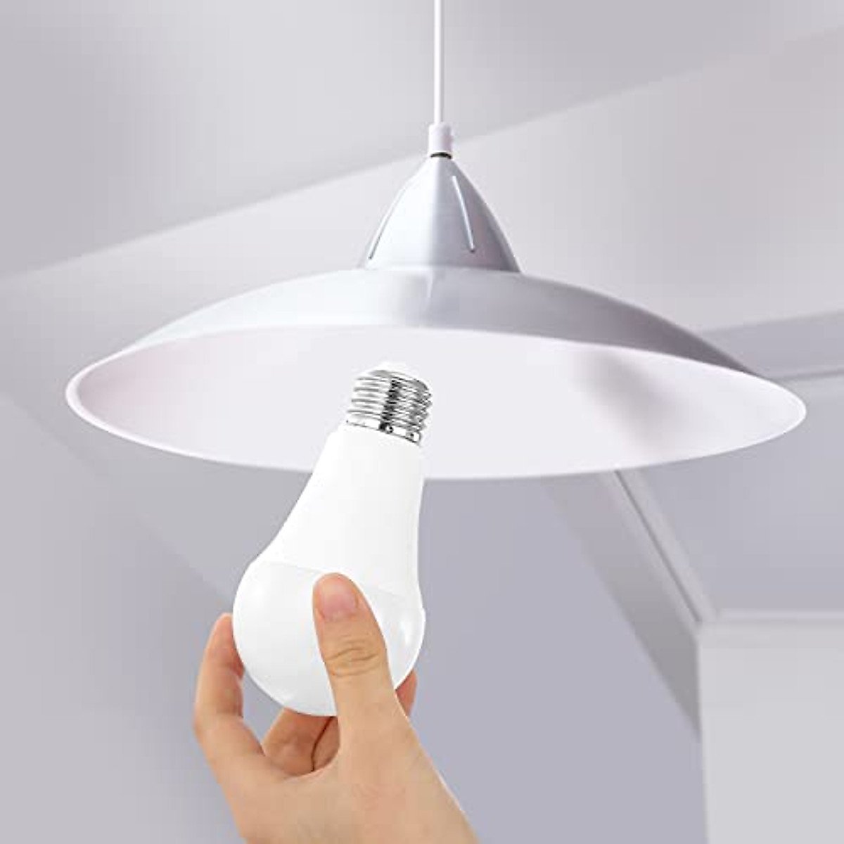 EdisonPar A19 6-Pack LED Light Bulbs, E26 Base 75W Equivalent 1000lumens 4000K Neutral Daylight, Cool White (CWF), Non-Dimmable 9W 15000Hrs Indoor UL