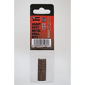 TTP HARD Drills Bits 1/16-Inch, 10 X Imperial Drill Bits Cobalt for Drilling Harder Metals Stainless Chrome Aluminum Cast Iron