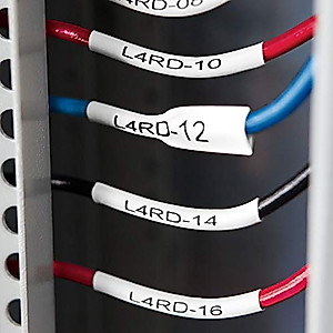 Molshine Compatible Heat Shrink Tube Label Tape, Replacement for Brother HSe211 HSe-211 HS-211 HS211 Black On White 6mm x 1.5m (1/4 inch x 4.9 feet) - 2Pack