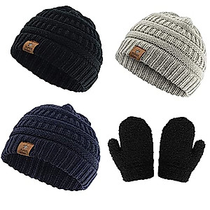 Didida Soft Warm Knitted Baby Hats Infant Toddler Baby Beanies Baby Winter Wool Hats
