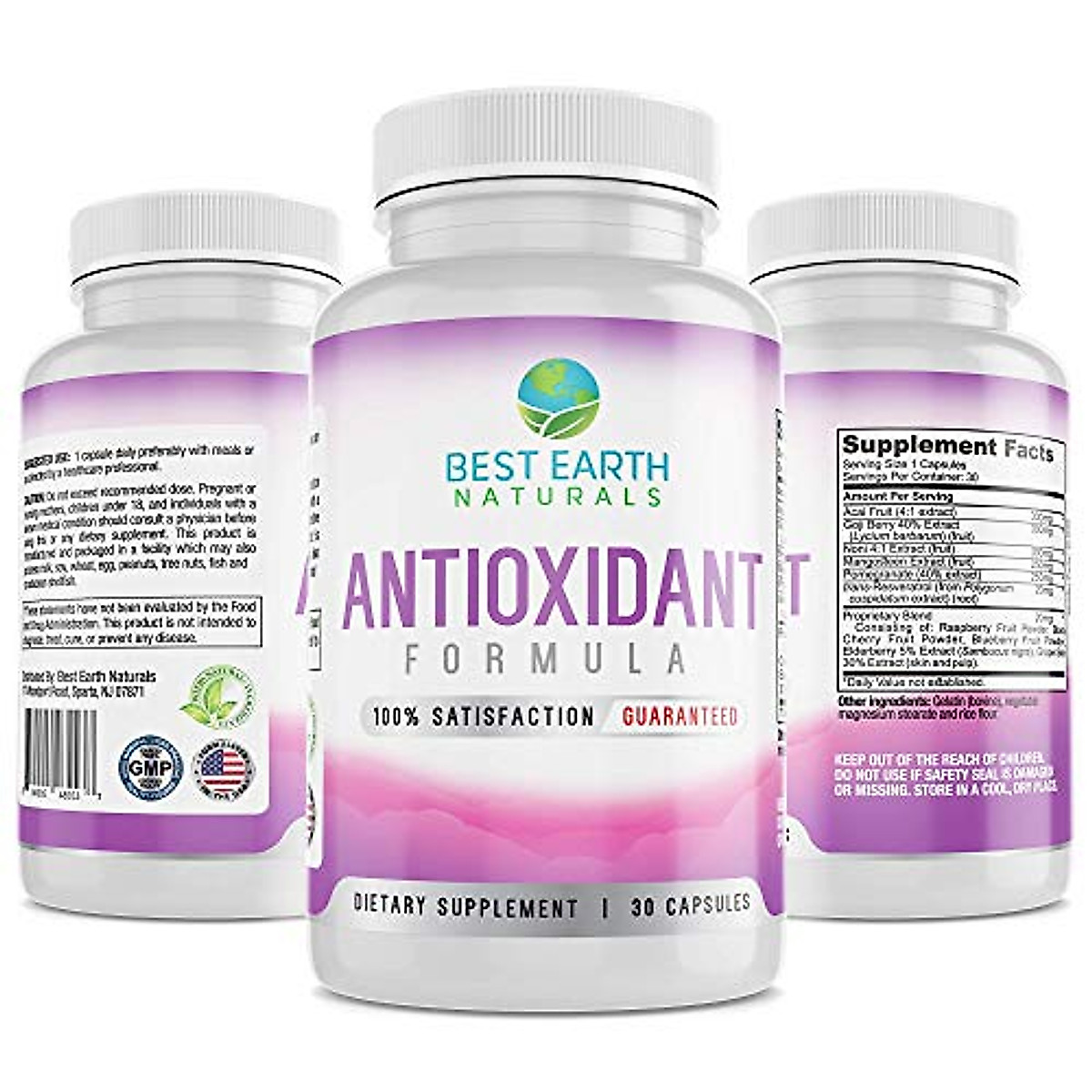 Best Earth Naturals Antioxidant Formula Antioxidant Immune Booster Vitamin Supplement