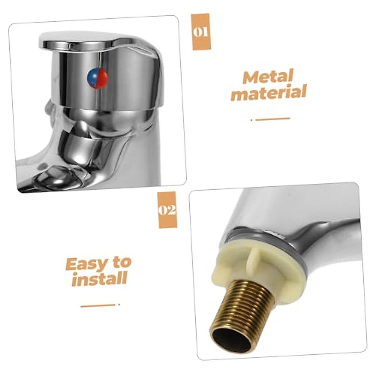 ULTECHNOVO Copper Water Tap Water Faucet Sink Basin Water Tap Faucets Bathtub Faucet Vessel Faucet Outside Bath Tub Faucet Kitchen Tap Outdoor Home Hose Faucet Bath Faucet Waterfall Faucet