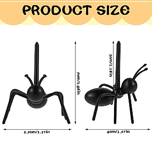 36Pcs Ant Toothpicks Fruit Dessert Fork, Cute Food Picks for Bug Themed Birthday Party Halloween Party Decorations Supplies Reusable Appetizer Forks for Picnic Themed Party Decorations