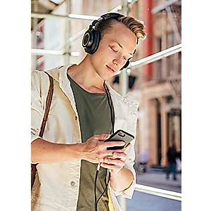 Audio-Technica ATH-M30x Professional Studio Monitor Headphones for Studio Tracking and Mixing (Black) Bundle with Blucoil 4-Channel Headphone Amplifier, and 6-FT Headphone Extension Cable (3.5mm)