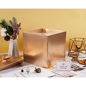 Elephant-package Medium Gift Box with Lids, Ribbon and Paper Filler, for Men Women Birthdays, Father's Day, Bridal Showers, Weddings, Baby Showers - Collapsible, 8.7", 1 Pack, Black