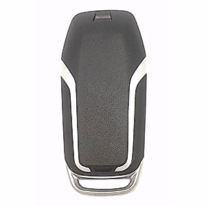 Replacement Keyless Entry Remote Smart Key Fob Shell Case Fit for Ford F150 Fusion Explorer Mustang Lincoln MKZ MKC 5 Buttons Button Pad Cover (Black, 5 Buttons)