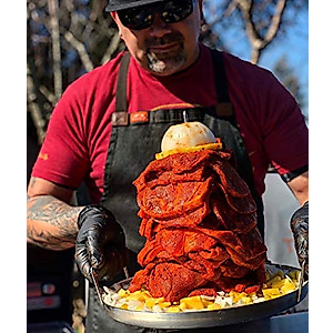 Trompo King Stainless Vertical Skewer, Barbecue Grill Stand, Great for Tacos Al Pastor, Shawarma, Brazilian Churrasco, Whole Chickens, Kabobs, and Many Other Delicious Dishes That Require Skewers!