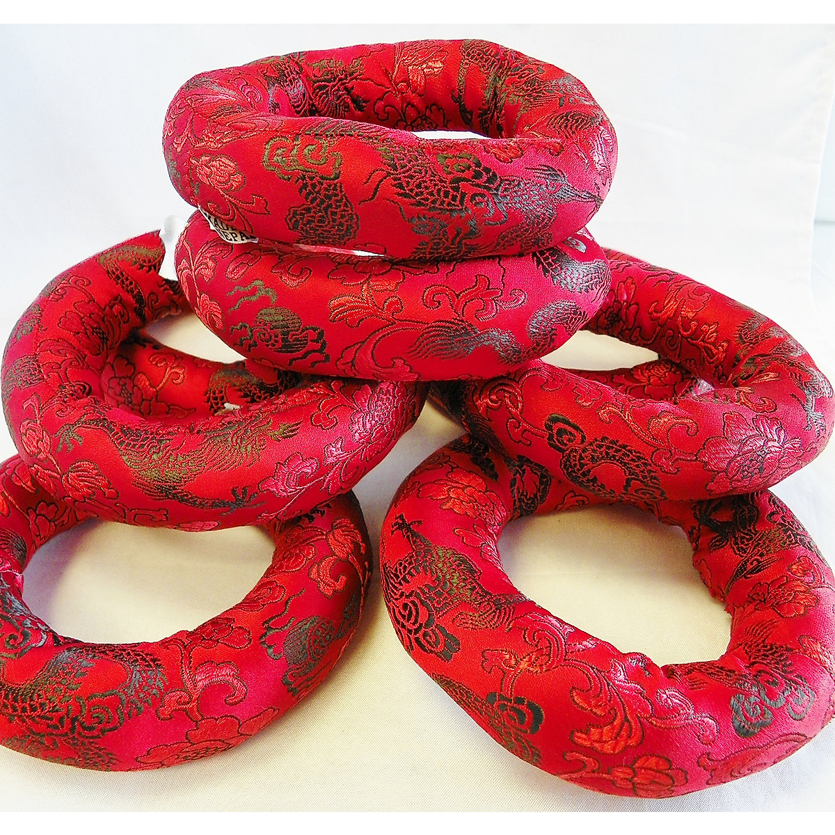 bowlsofnepal F697 Silk Brocade Cushion Pillow for Tibetan Singing Bowl Handmade in Nepal