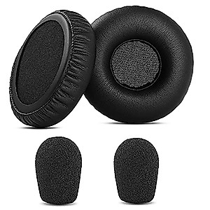 YunYiYi Upgrade Ear Cushion Ear Pads Compatible with Plantronics Voyager Focus UC B825 Binaural Blackwire 5220 Blackwire 5210 Headset Replacement Ear Cups Repair Parts
