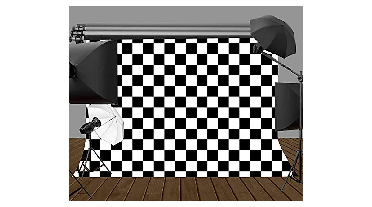 LYLYCTY 7x5ft Checkers Backdrop for Photography & Events
