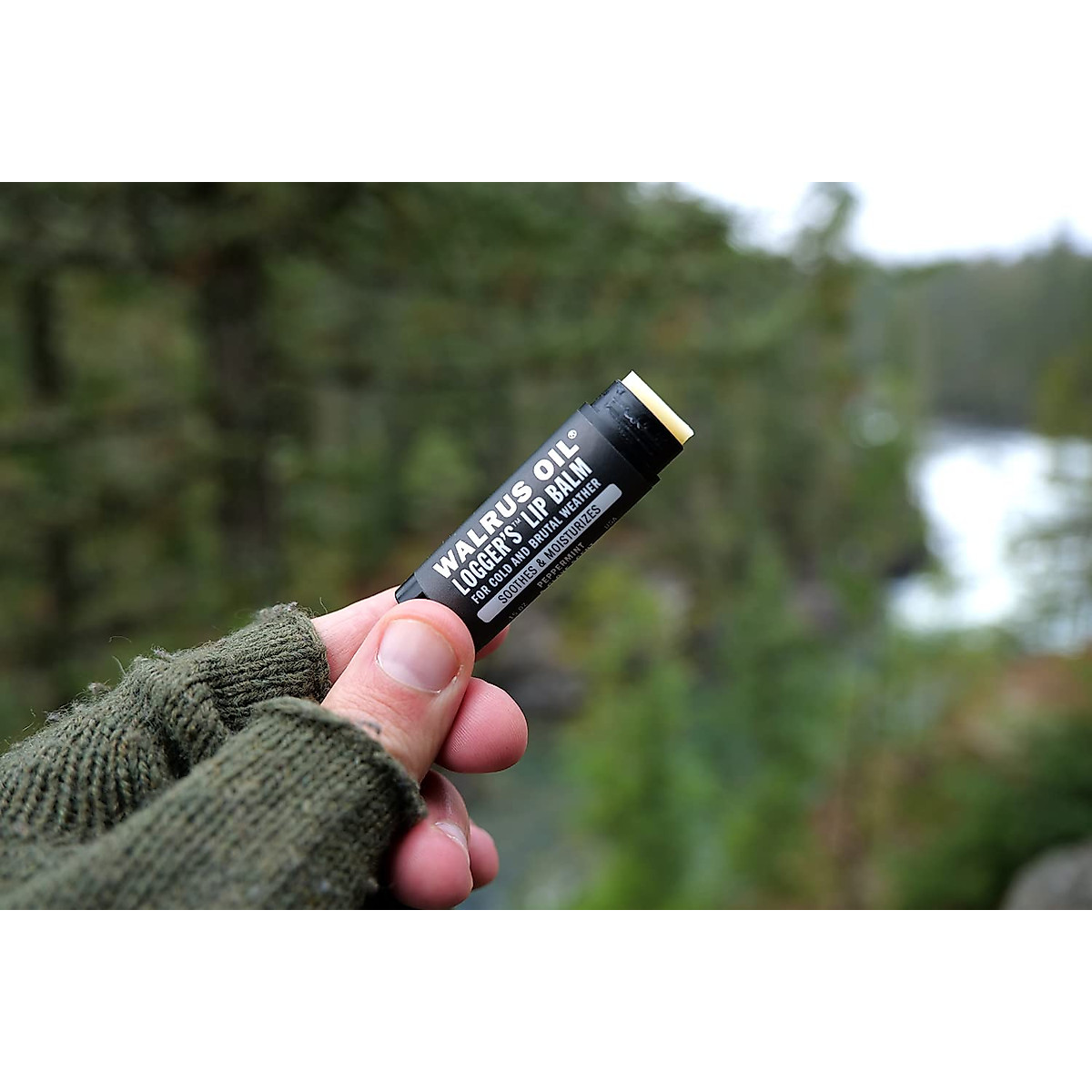 WALRUS OIL - Logger's Lip Balm, 2-Pack, 100% Vegan, Made with Candelilla Wax, Almond Oil, Coconut Oil, Jojoba Oil, and Natural Ingredients.