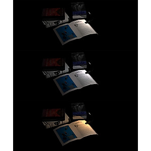 ZYK Book Light, 12 LED USB Rechargeable Reading Light with 3-Level Brightness for Eye Protection Night Reading Lamp