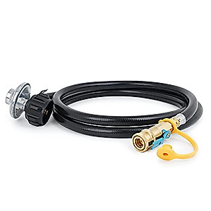 Stanbroil 6 Feet Propane Regulator Hose - 1/4" Female Quick Connect x Acme Nut for Olympian 5100 5500 RV Grill and Low Pressure LP Gas Grill, Heater