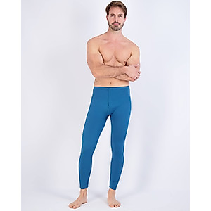 3 Pack:Mens Thermal Underwear Base Layer Fleece Lined Fly Long Johns Bottom Pants Warm Long Johns Compression Underpants Cold Tights Leg Warm termicos Hombre Leggings Training Tights Snow- Set 3, M