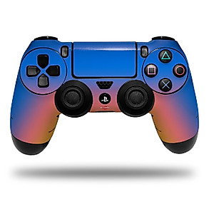 WraptorSkinz Skin Compatible with Sony PS4 Dualshock Controller PlayStation 4 Original Slim and Pro Smooth Fades Sunset (Controller NOT Included)
