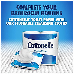 Cottonelle Clean Care Double Roll Toilet Paper,12 rolls, 190 Count