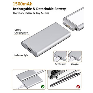 DUSKTEC Motion Sensor Light Indoor Under Cabinet Lighting Wireless 3 Color Dimmable Rechargeable Detachable Battery Operated Magnetic Closet Lights for Kitchen Counter Wardrobe Stairway