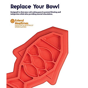 Catstages Fishie Fun Feed Mat - Slow Feeder Cat Bowl