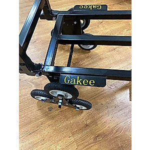 Gakee Stair Climber Cart 460LBS Capacity, Stair Climbing Cart with 6 Wheels Height Adjustable Handle Heavy Duty Foldable Hand Cart for Stairs (460 LBS)