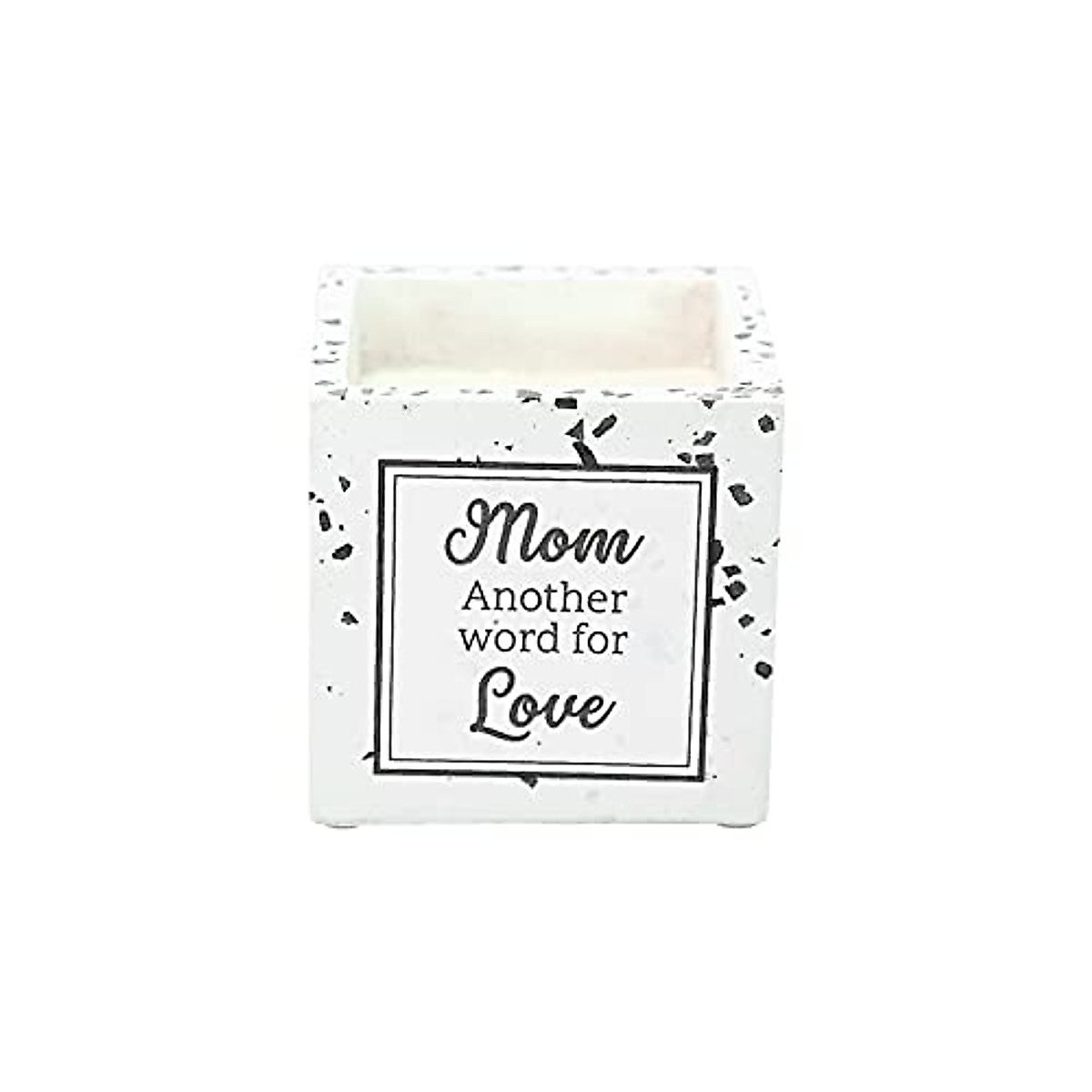 Pavilion - 3.5" Square Mom Another Word for Love 100% 8 oz Soy Wax Single Wick Candle - Serenity Scented