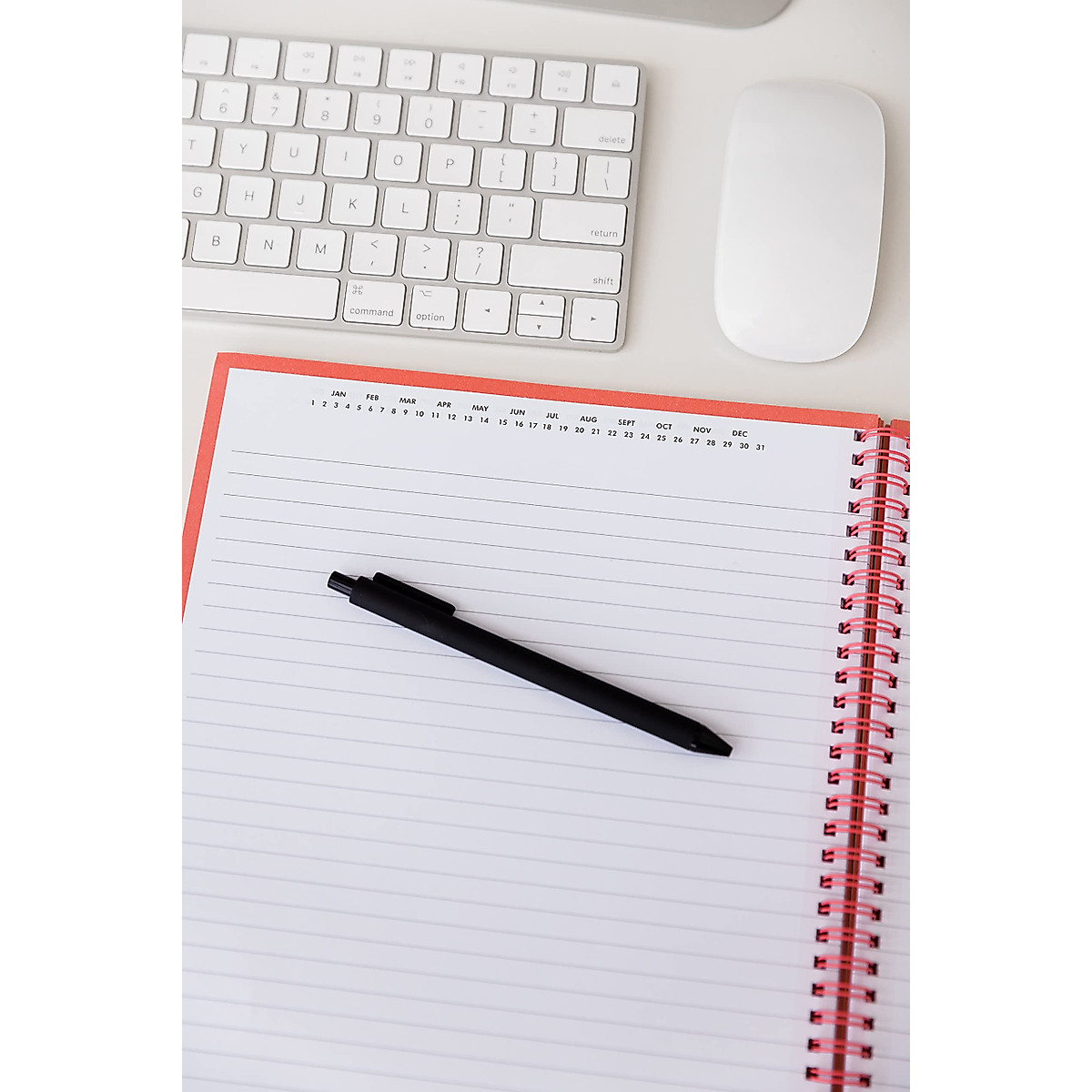 Kate Spade New York Large College Ruled Notebook, 11" x 9.5" Leopard Print Spiral Notebook with 160 Pages, Forest Feline