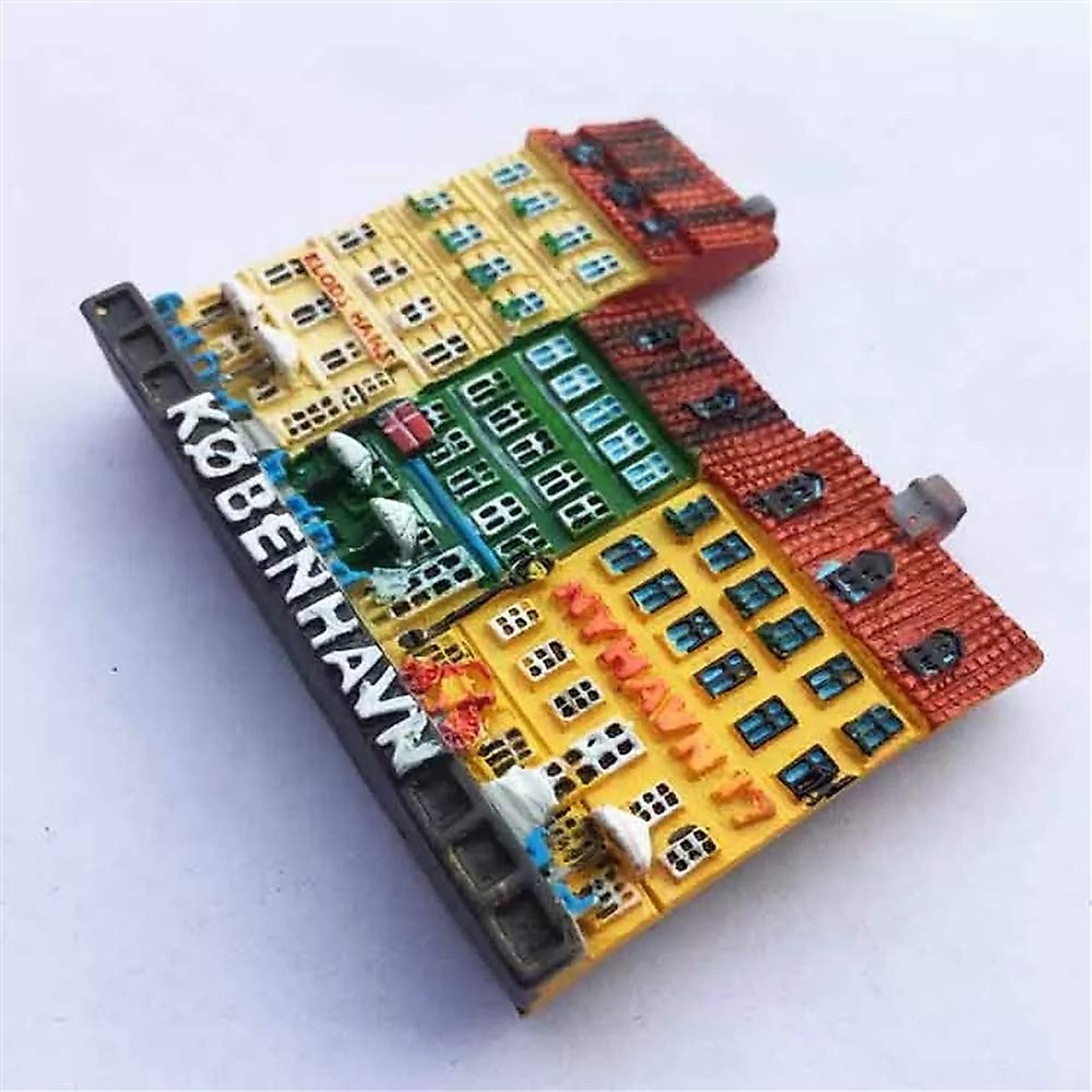 Fridge Magnet Nyhavn Copenhagen Denmark Nordic 3D Resin Handmade Craft Tourist Travel City Souvenir Collection Letter Refrigerator Sticker