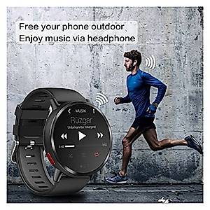 JAITEA Men's Smartwatch Women's GPS WiFi Android Smartwatch 900mAh 8MP Camera 1G 16GB Sports Watch 2 Inch 640 * 590 HD Men (Color : LEM X Set, Size : A)