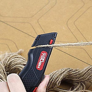 Hyper Tough QUICK-CHANGE RETRACTABLE UTILITY KNIFE + 3-BLADES Aluminum Body