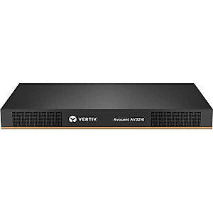 Vertiv Avocent AV3000 Rackmount KVM Over IP Switch, 16 Port KVM switches, Common Access Card (CAC), Local and Remote Access, Centralized Management, VGA, DisplayPort, DVI, HDMI, VGA Cable (AV3216-400)