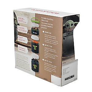 Whiskware Stackable Star Wars Snack Containers Set, Great For School Snacks or On the Go Snacking! - 1 Set