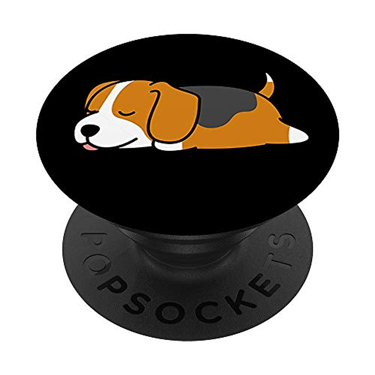 Hand Drawn Art Cartoon Cute Lazy Not Today Dog Beagle Nap PopSockets PopGrip: Swappable Grip for Phones & Tablets