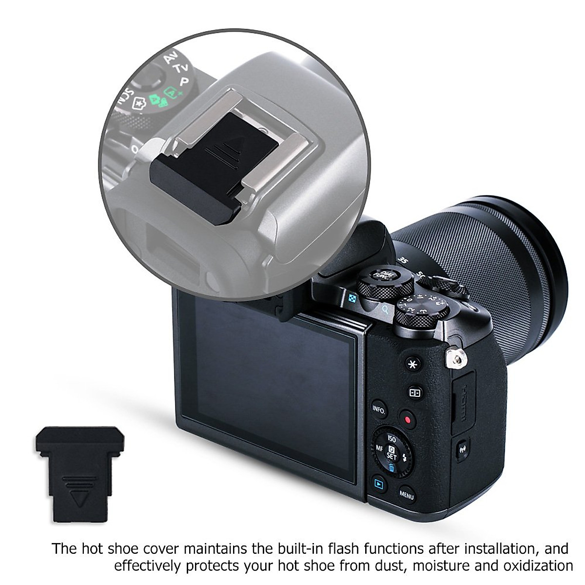 2 Pack EF EF-S Mount Body Cap Cover & Rear Lens Cap for Canon EOS 60D 70D 77D 80D 90D 2000D 4000D 5D Mark III IV 6D 7D Mark II 1DX Rebel T6 T7 T5 T1i T2i T3i T4i T5i T6i T6s T7i T8i SL1 SL2 SL3 & More