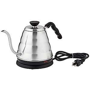 Hario V60 "Buono" Drip Kettle Electric Gooseneck Coffee Kettle 800 mL, Stainless Steel, Silver